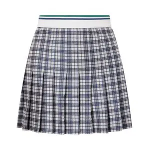 Burberry Daria Pleated Check Skirt