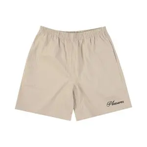 PLEASURES Fortunate Textured Stripe Active Shorts 'beige - Tan