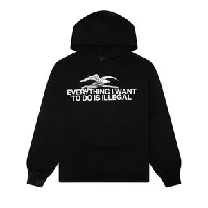 PLEASURES Illegal Hoodie - Black