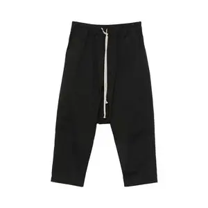 Rick Owens Drawstring Cropped Pants - Black