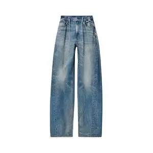 Alexander Wang Crystal Drawcord Balloon Jeans - Blue