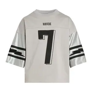 Rhude Lightning Jersey /silver - Grey
