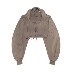 Ottolinger Rogue Cropped Zip Up 'beige