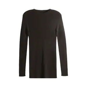 Rick Owens Ribbed Round Neck 'grease