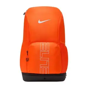 Nike 32l Varsity Elite Backpack 'safety /black/wolf Grey - Orange