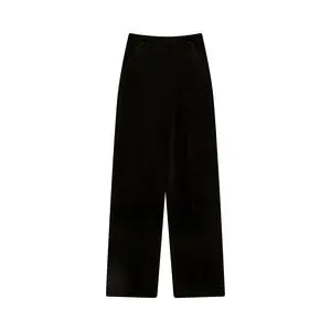 Vetements Velvet Fitted Pants - Black