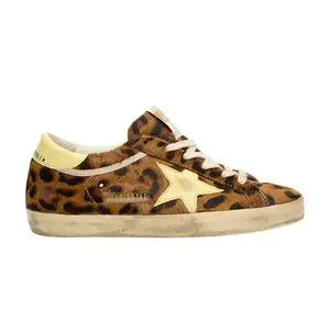 GOLDEN GOOSE Super-star Leopard Print Sneakers - Multicolor
