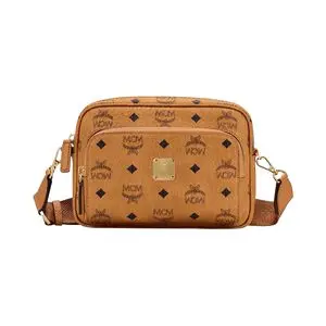 Mcm Aren Vi Small Crossbody 'cognac