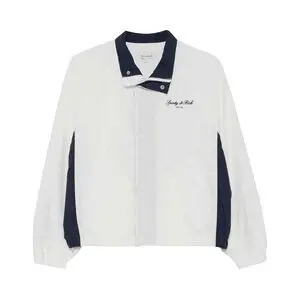 SPORTY & RICH Signature Ny Contrast Jacket - White