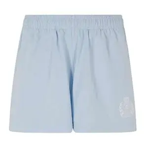 SPORTY & RICH Ny Crest Disco Shorts 'ciel - Blue