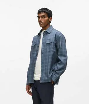 Karl Lagerfeld Casual Checked Shirt - Blue