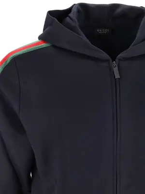 Gucci Zip Hoodie "web" Silk