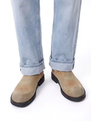 MAISON MARGIELA Biker" Leather Mules - Beige