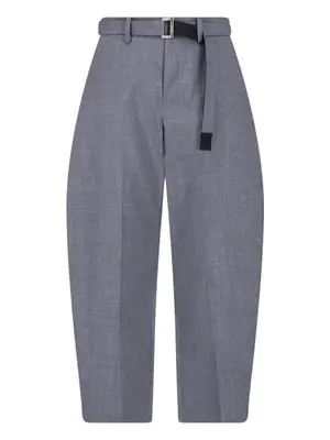 Sacai Tailored Trousers With Belt