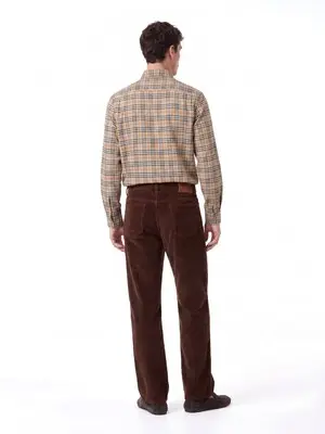 Marni Corduroy Straight Leg Trousers - Brown