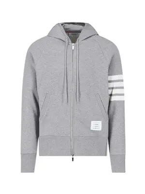 Thom Browne Zip Hoodie "4-bar