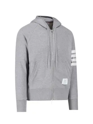 Thom Browne Zip Hoodie "4-bar