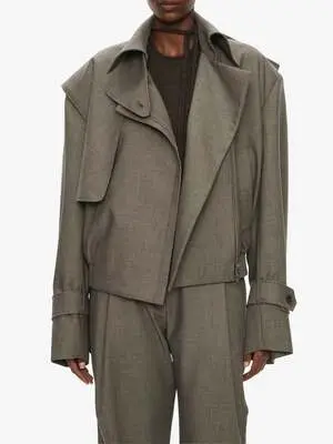 Christopher Esber Cropped Trench Bomber Jacket