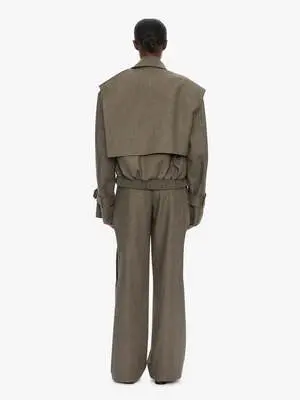 Christopher Esber Cropped Trench Bomber Jacket