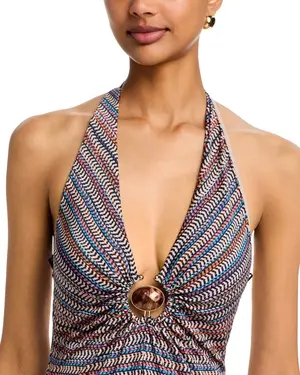 AFRM Huston Halter Maxi Dress