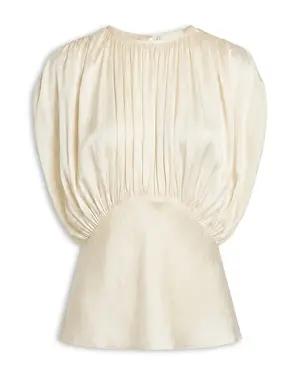 Tove Peta Silk Top - Cream