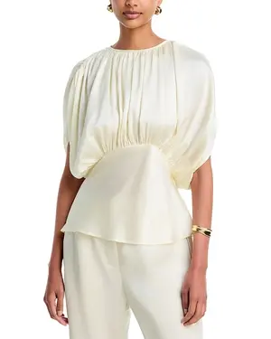Tove Peta Silk Top - Cream
