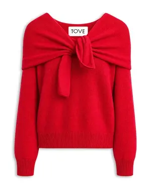Tove Malia Cashmere Jumper - Red