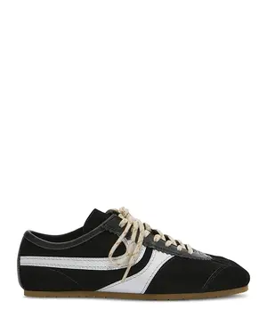 Dries Van Noten Suede & Leather Sneakers - Black/white