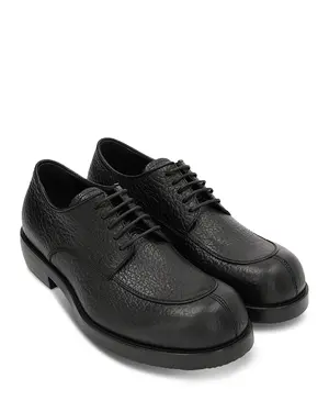 Dries Van Noten Dries Van Norten Leather Workwear Derby Shoes - Black