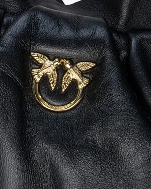 Pinko Mini Chain Leather Clutch