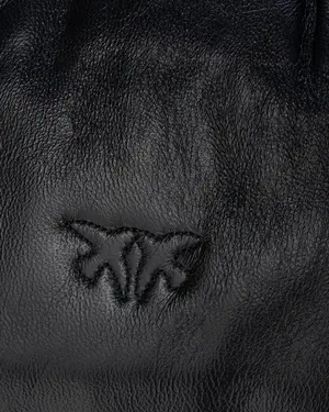 Pinko Mini Chain Leather Clutch