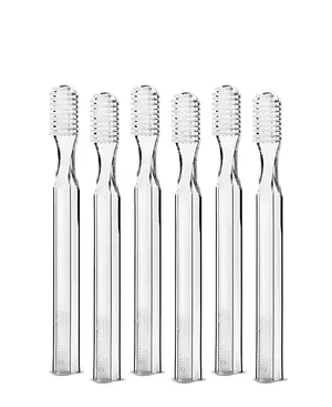 SUPERSMILE 6 Pack New Generation 45degree Toothbrush Set - Clear