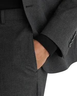 REISS Slim Fit Prince Of Wales Check Suit Trousers
