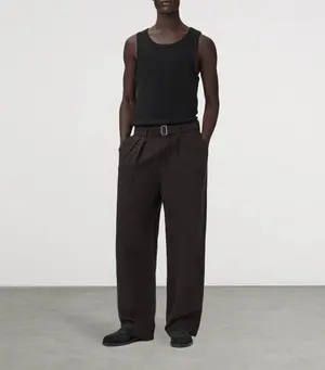 ALLSAINTS Lyocell-linen Marko Straight Trousers