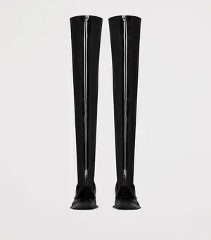 Saint Laurent Vinyl Romeo Over-the-knee Boots