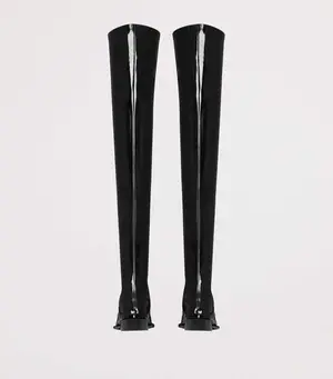 Saint Laurent Vinyl Romeo Over-the-knee Boots