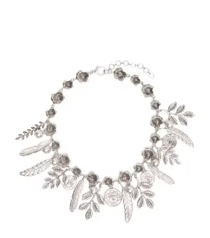 Max Mara Floral Charm Necklace