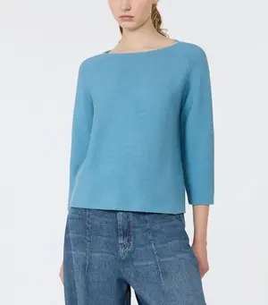 Max Mara Cotton Boat-neck Sweater