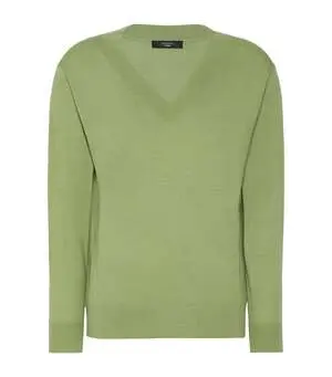 Max Mara Wool-silk V-neck Sweater