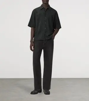 ALLSAINTS Organic Cotton-linen Leopardo Shirt
