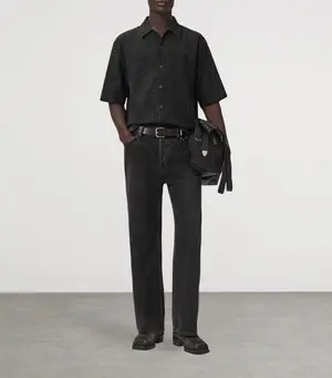 ALLSAINTS Organic Cotton-linen Leopardo Shirt