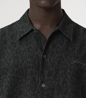 ALLSAINTS Organic Cotton-linen Leopardo Shirt