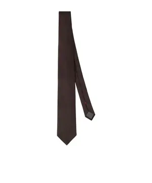 Brunello Cucinelli Classic Pointed Tip Tie - Brown