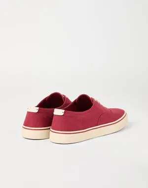 Brunello Cucinelli Cotton Lace-up Low Top Sneakers