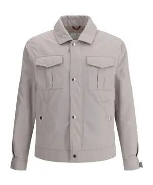 Brunello Cucinelli Padded Flap-pocket Jacket
