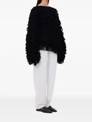 Loulou De Saison Gabin Fringe Sweater - Black