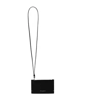 MAISON MARGIELA Four-stitched Zipped Coin Purse - Black