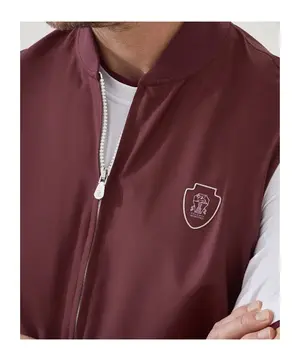 Brunello Cucinelli Zip-front Logo Vest