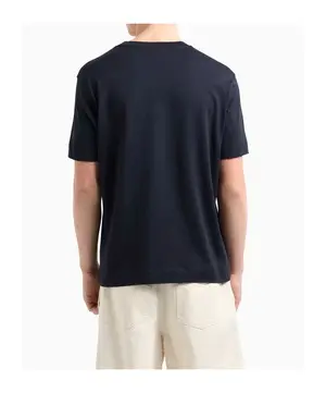 Emporio Armani Asv Jersey T-shirt With Rubberised Logo Print