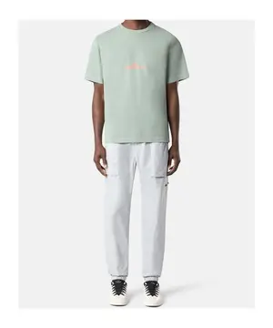 Stone Island Logo Printed Crewneck T-shirt